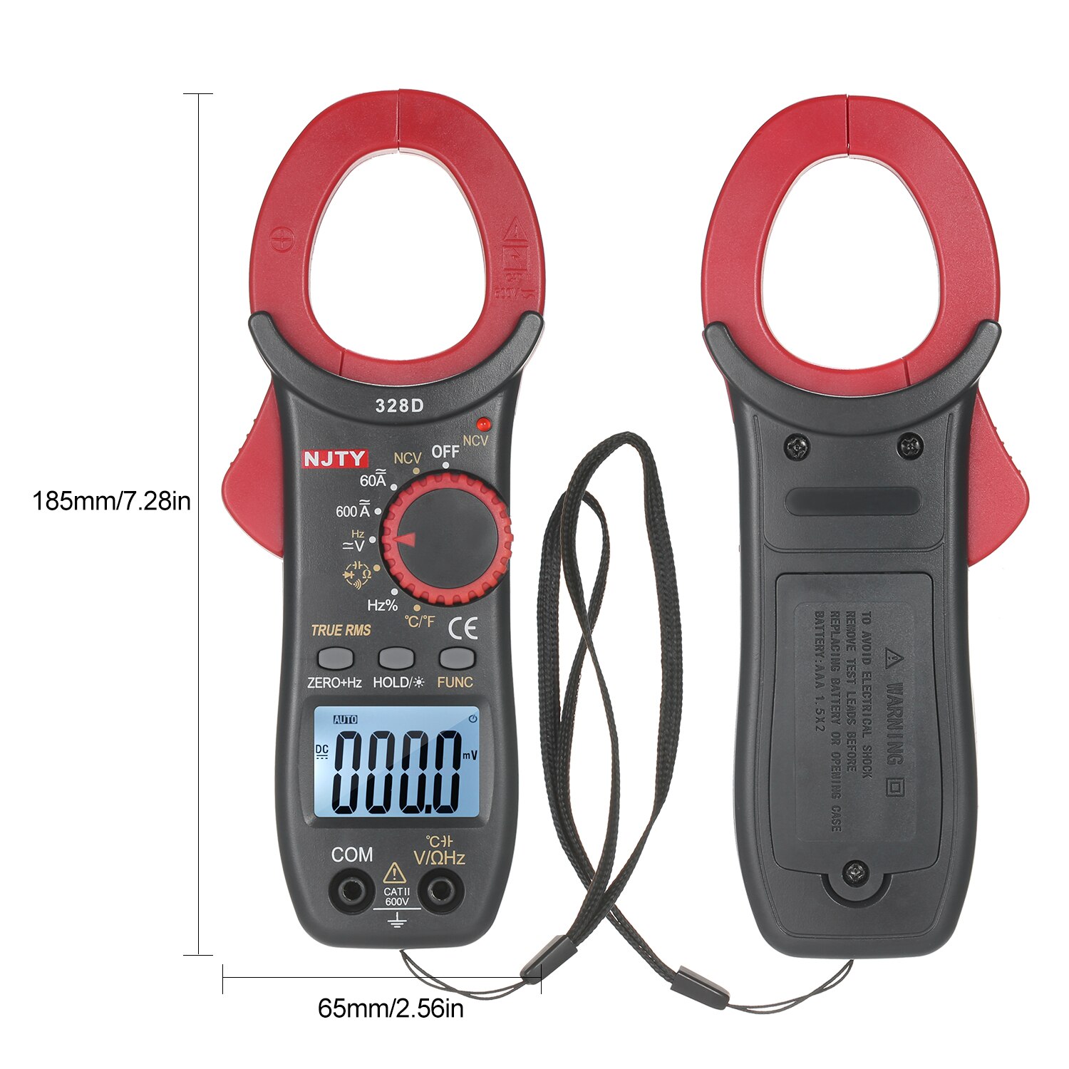 NJTY Clamp Meter 600A AC Clamp Multimeter Auto Ran... – Vicedeal