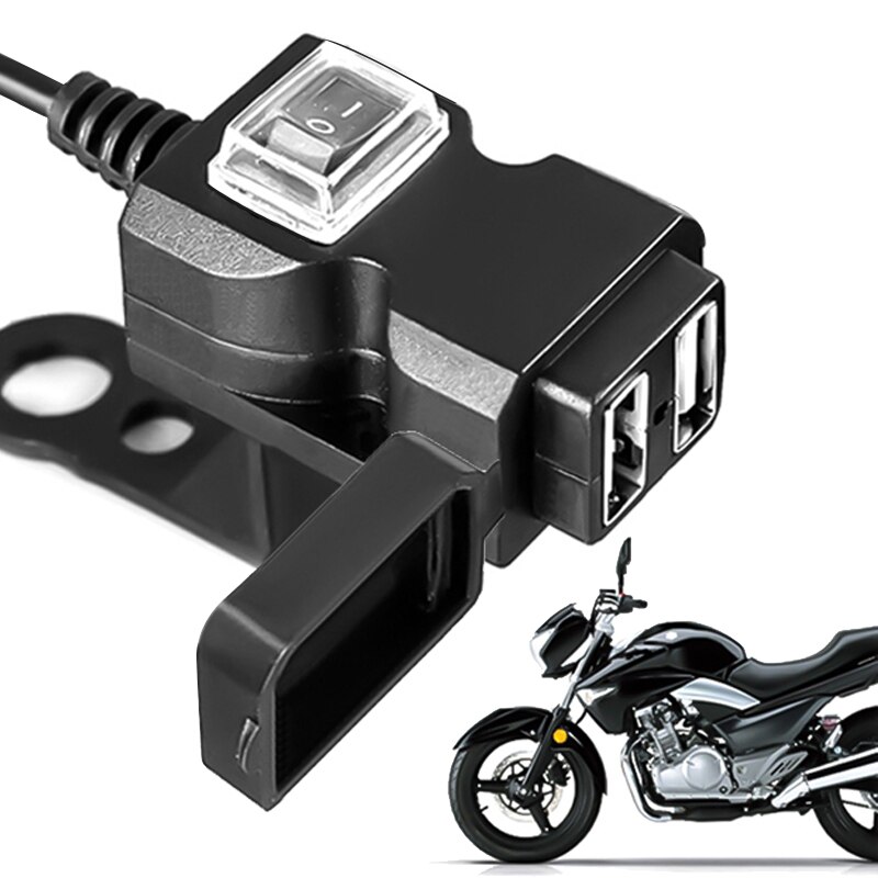Dual Usb-poort 12V Waterdicht Motorfiets Stuur Cha... – Vicedeal