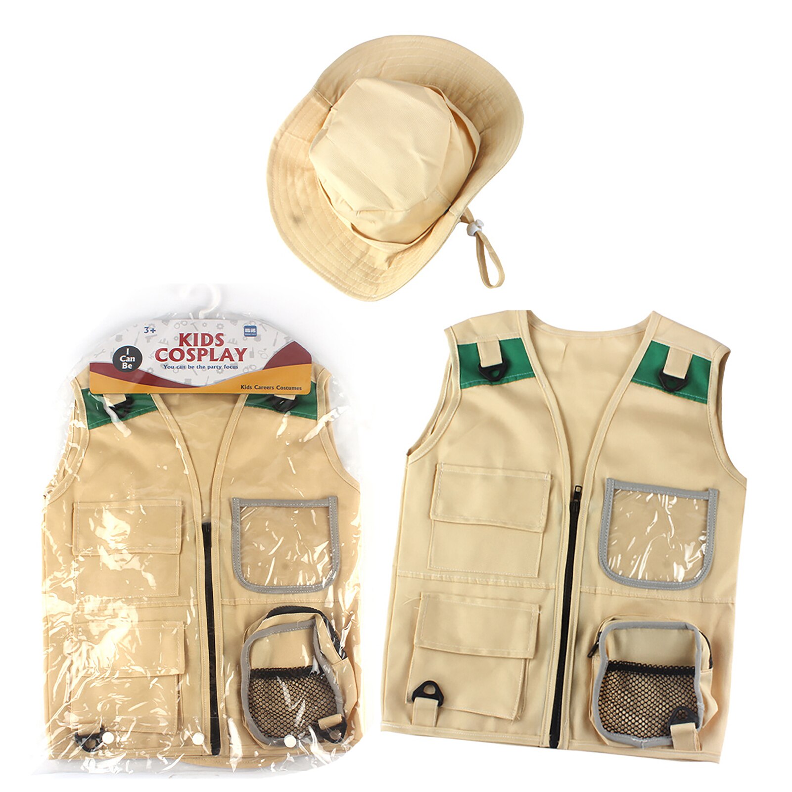 Outdoor Adventure Kit For Kids Cargo Vest Hat Set ... – Grandado