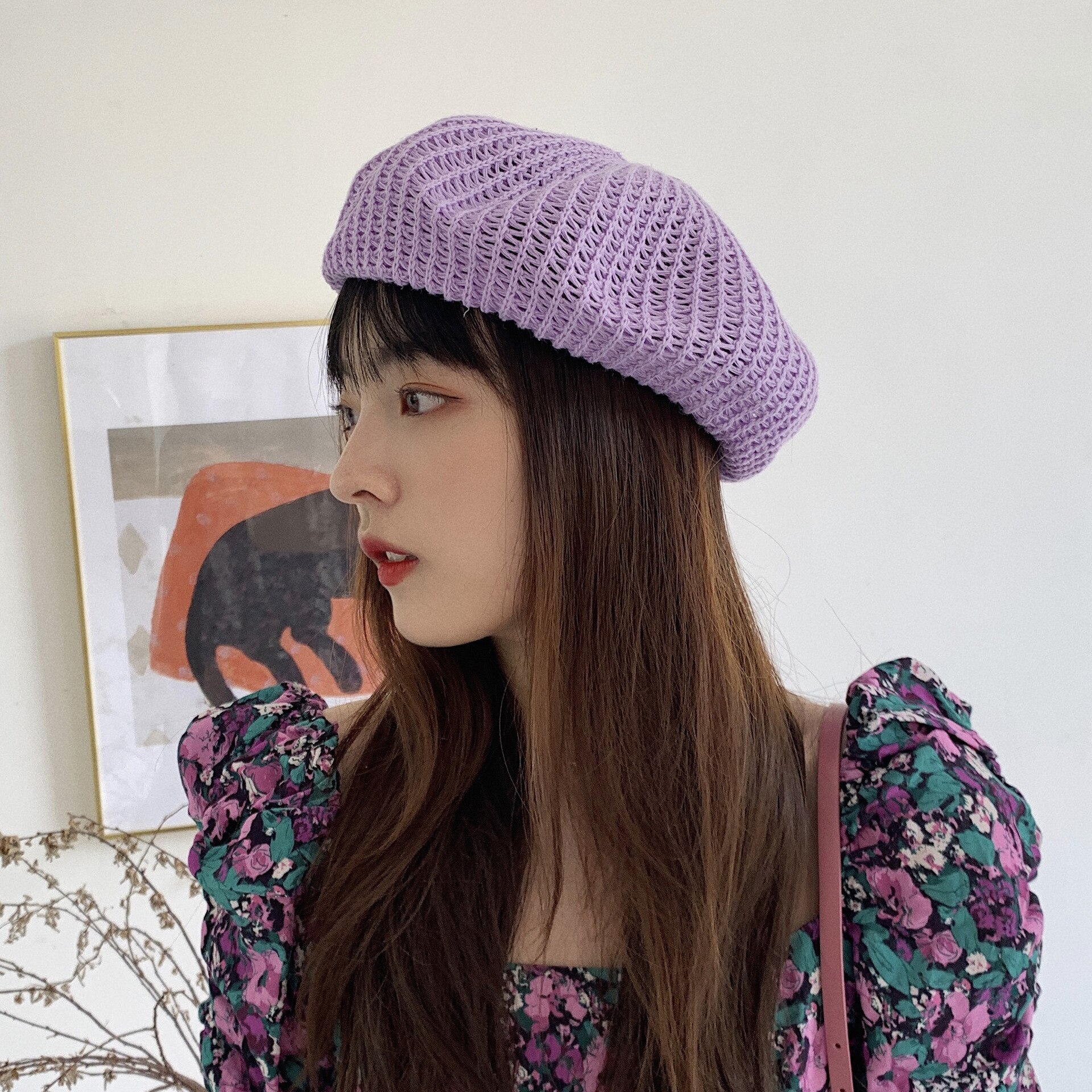 Ins Taro Paars Ademend Baret Vrouwen Trendy Zomer ... – Vicedeal Ins Taro Paars Ademend Baret Vrouwen Trendy Zomer ... – Vicedeal