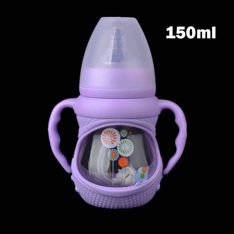 150/240ml Baby Glass Bottle Anti Colic Wide Neck W... – Grandado