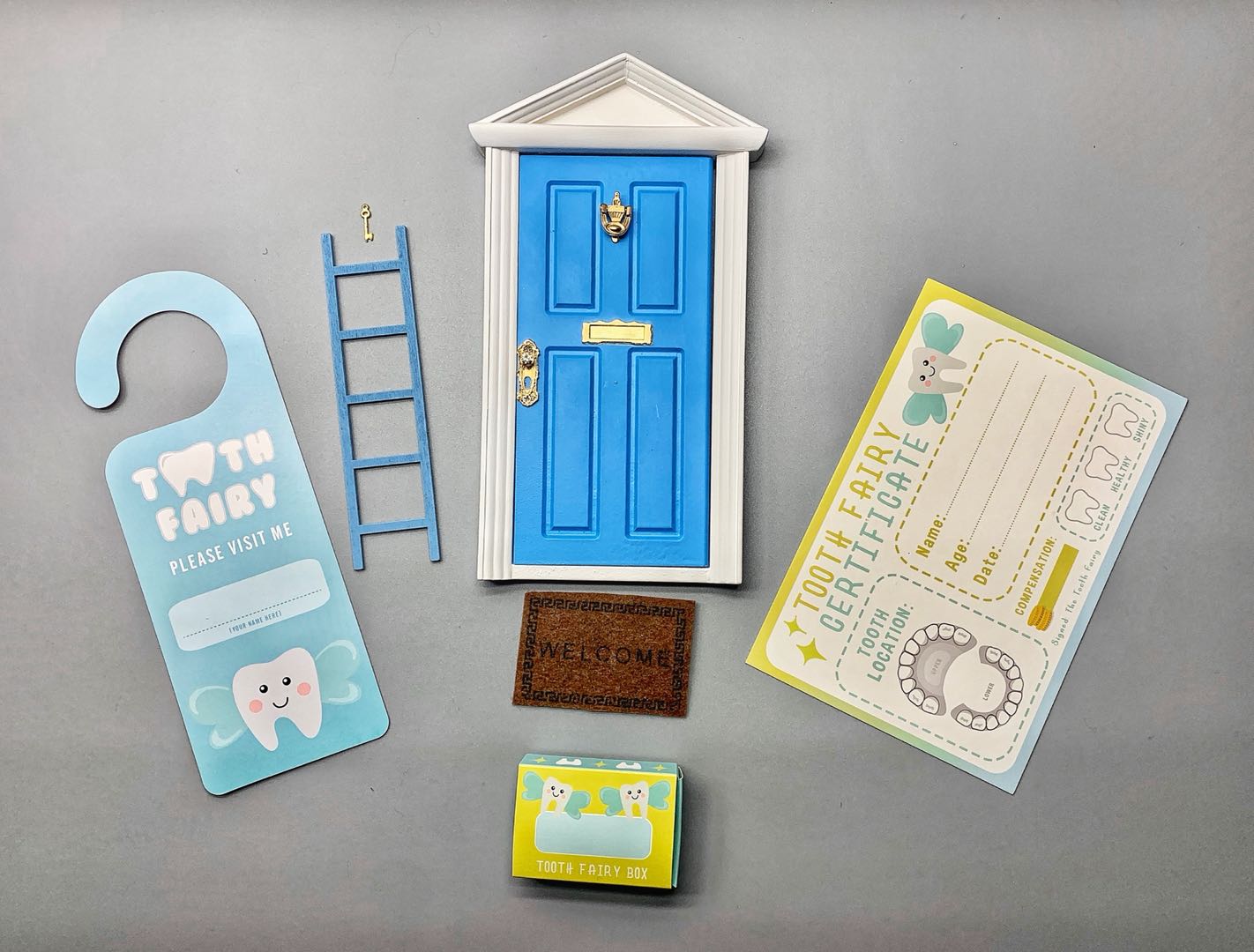 Wooden Miniature Tooth Fairy Door with Tooth Acces... – Vicedeal