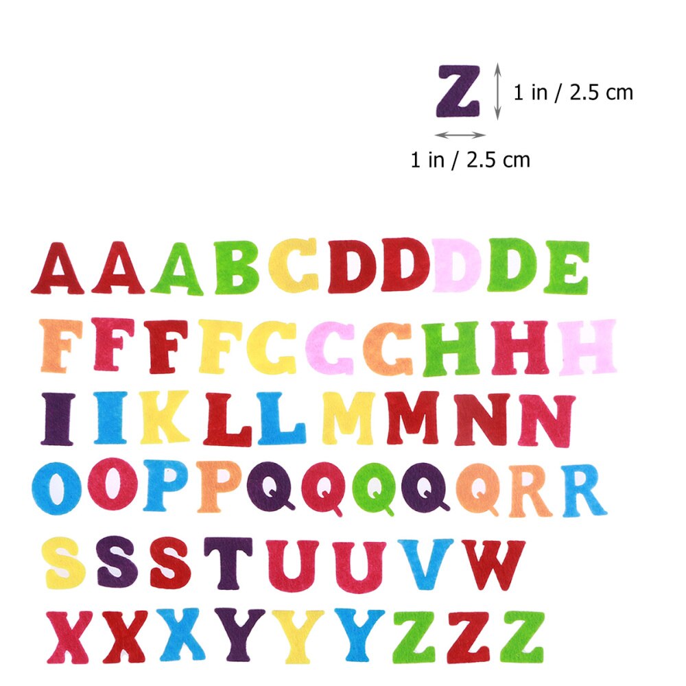 50Pcs Vilt Alfabet Letters Niet-geweven Stof Abc V... – Grandado