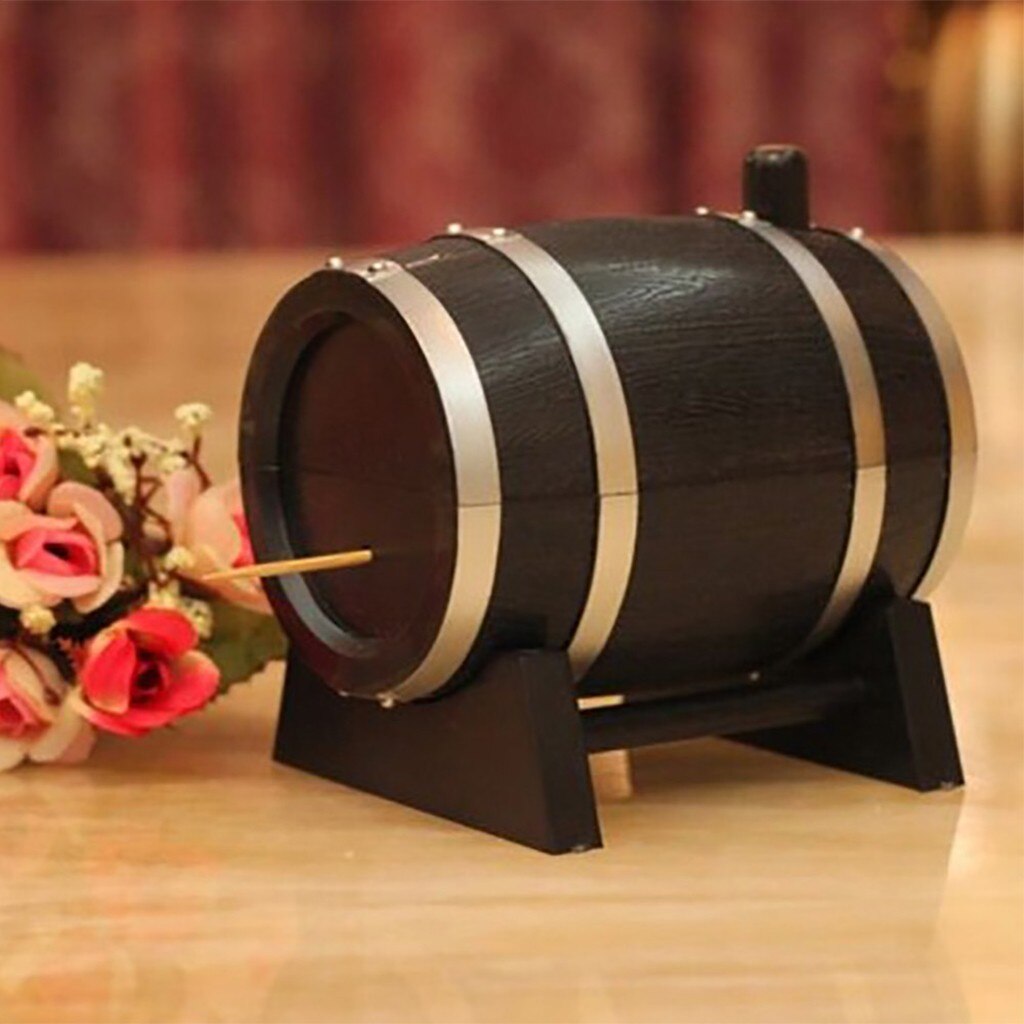 Plastic Wine Barrel Automatic Toothpick Box Contai... – Grandado