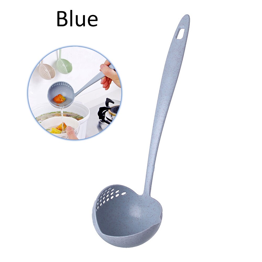 2 in 1 långt handtag soppsked hem kök sil matlagni... – Grandado