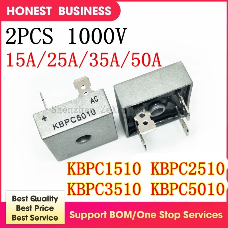 NEUE 2PCS KBPC5010 5010 50A KBPC1510 1510 15A KBPC... – Vicedeal