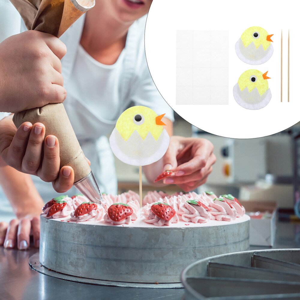 10 Pcs 1 Set Praktische Cake Picks Feestelijke Moo... – Grandado