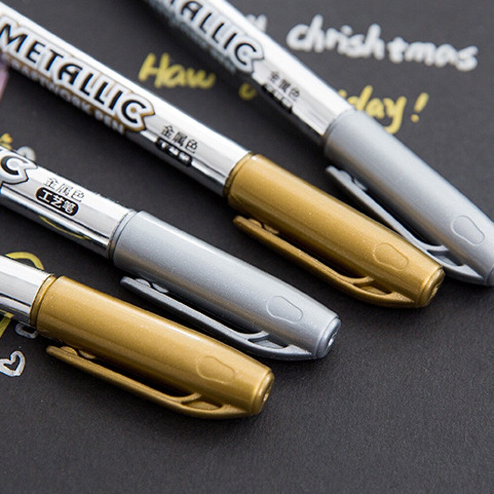 Metallic Marker Pennen Goud En Zilver Metallic Per... – Vicedeal