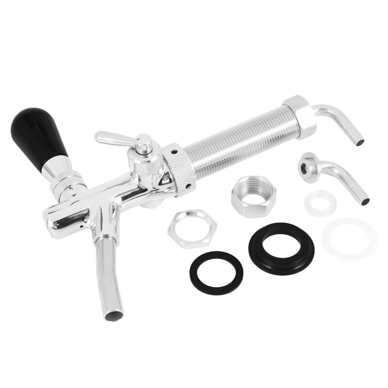 Adjustable Flow Control Chrome Draft Beer Faucet T... – Vicedeal