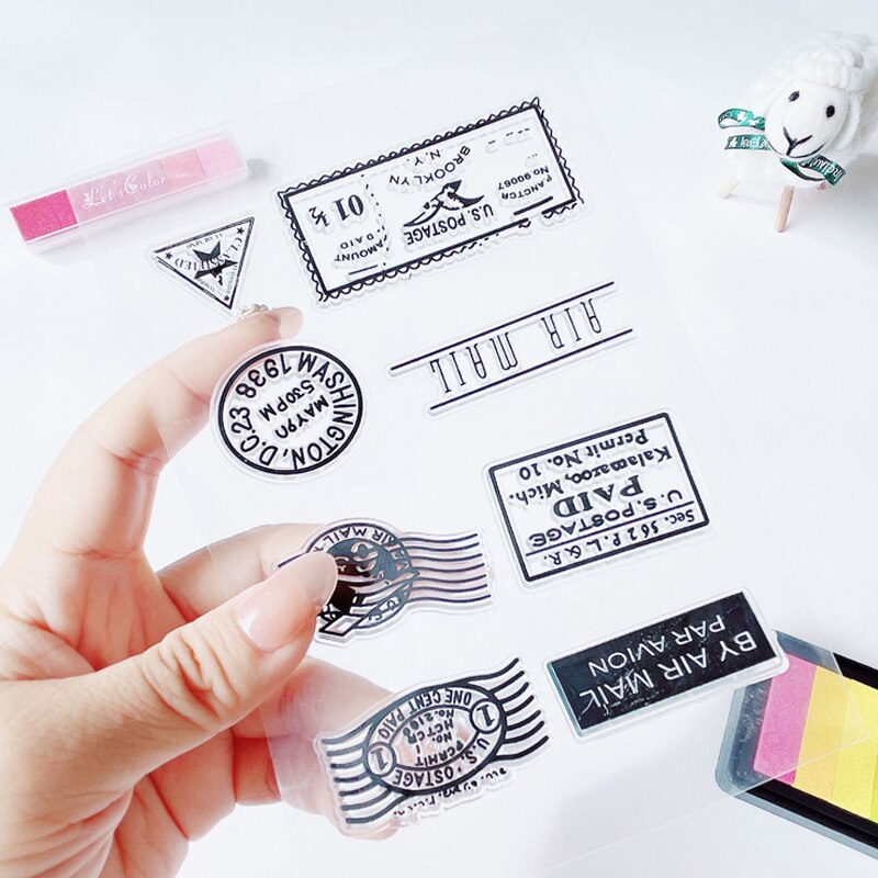 Vintage Poststempel Transparant Clear Stempel Diy ... – Vicedeal