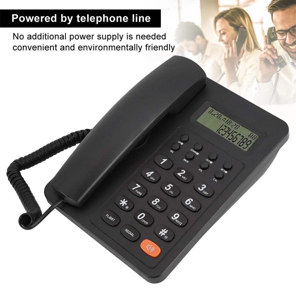 Corded Caller ID Telephone Desktop Wired Landline ... – Grandado