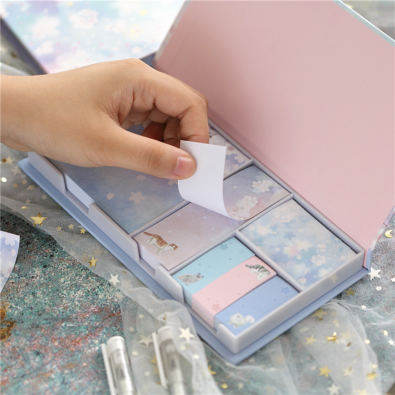 Creatieve leuke doos mode memo sticker Sticky Note... – Vicedeal