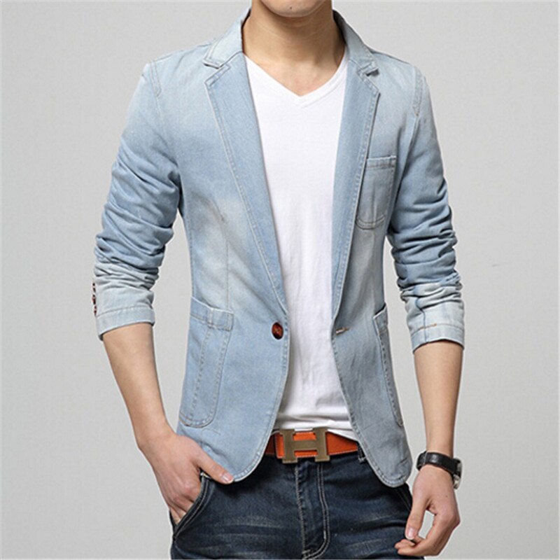 Lente Mode Mannen Blazer Mannen Trend Jeans past C... – Vicedeal