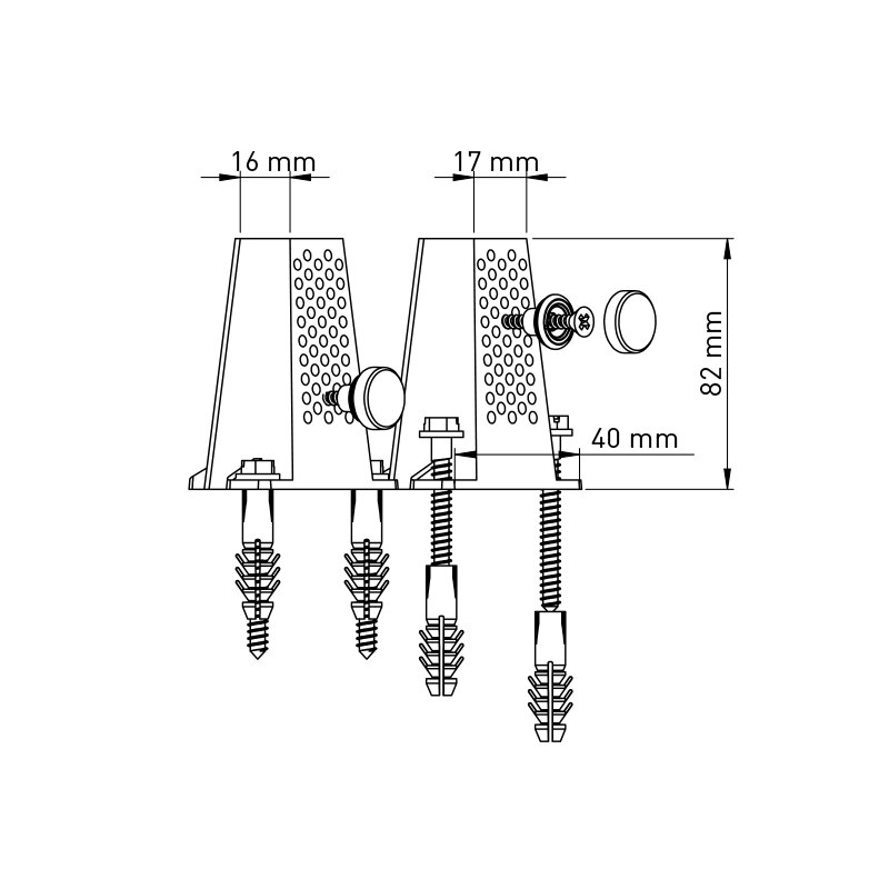 STEEL SCREW FLAT/ROUND WHITE COVER (WC BIDET SIDE ... – Grandado