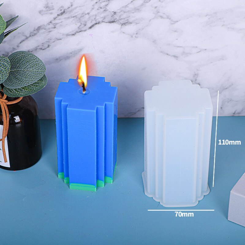 DIY 3D Geometric Candle Silicone Mold Flower Lipst... – Vicedeal
