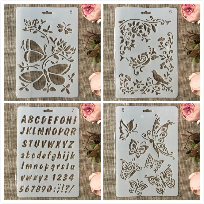 4Pcs A4 26cm Butterfly Bird DIY Craft Layering Ste... – Vicedeal
