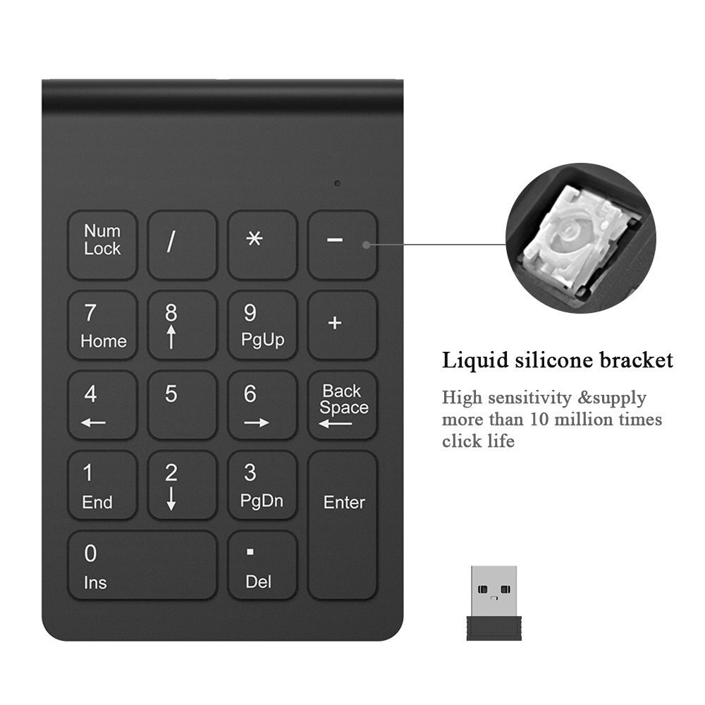 [AVATTO] Small Size 2.4GHz USB Wireless Numeric Ke... – Grandado