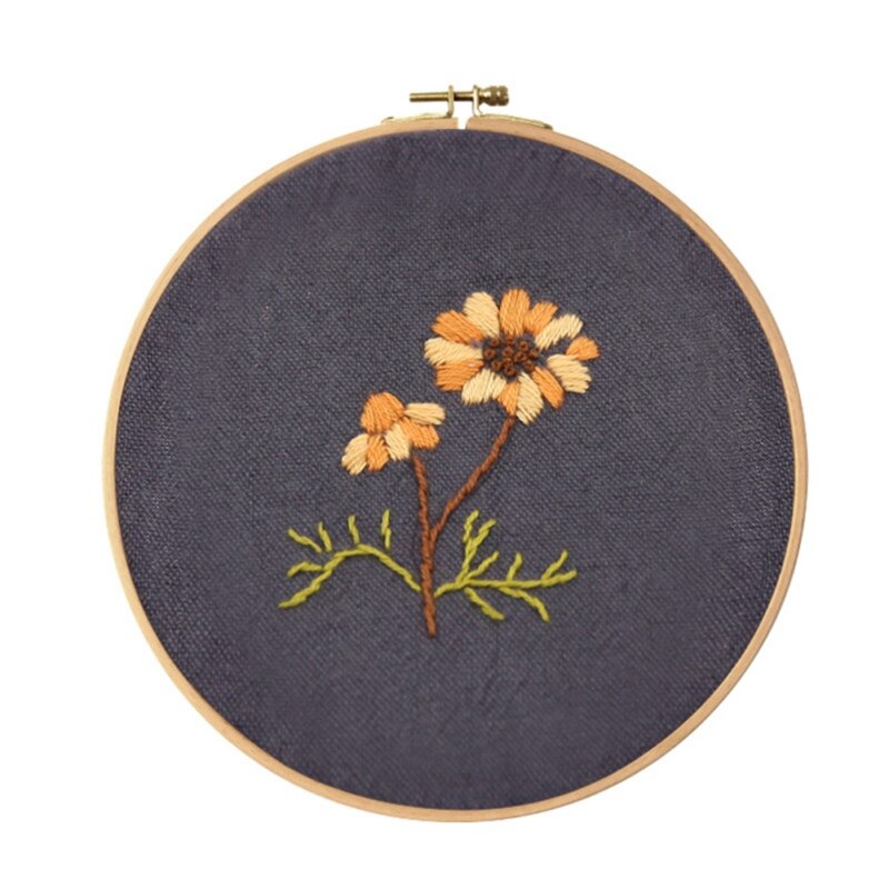 Simple Flower Patterns Embroidery DIY Material Pac... – Grandado