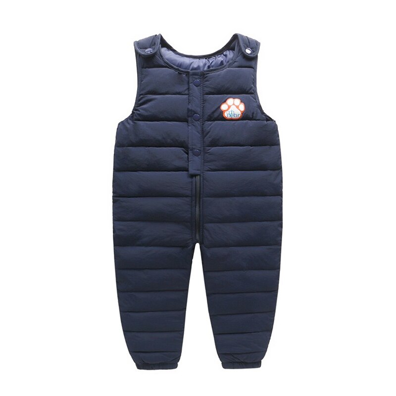 Barn vinter jumpsuit dun bomull haklappsbyxor varm... – Vicedeal