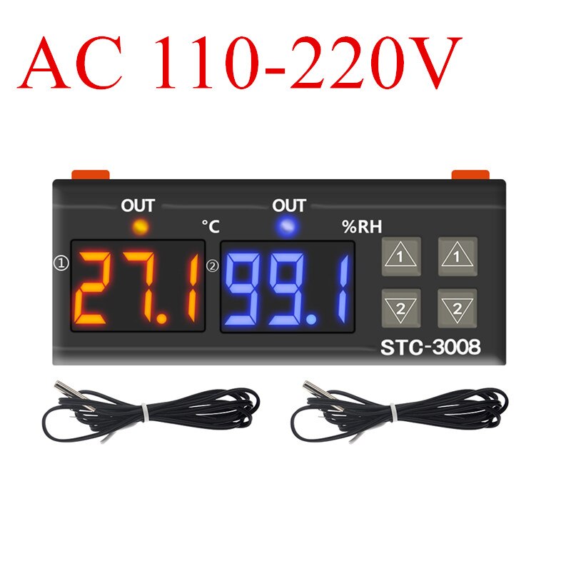 STC-3008 Dual Digital Temperature Controller two R... – Vicedeal