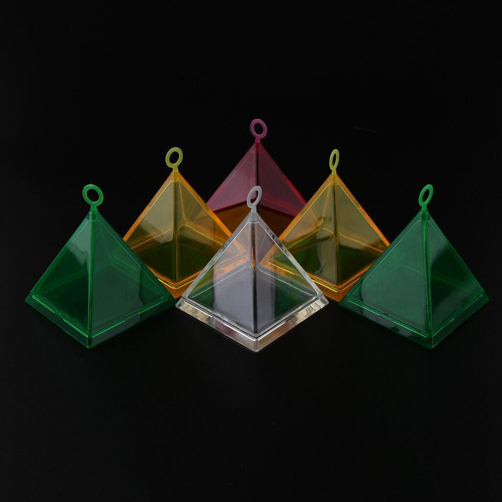 Pieces of 6 Pyramid Shape Balloon Weights Set up P... – Grandado