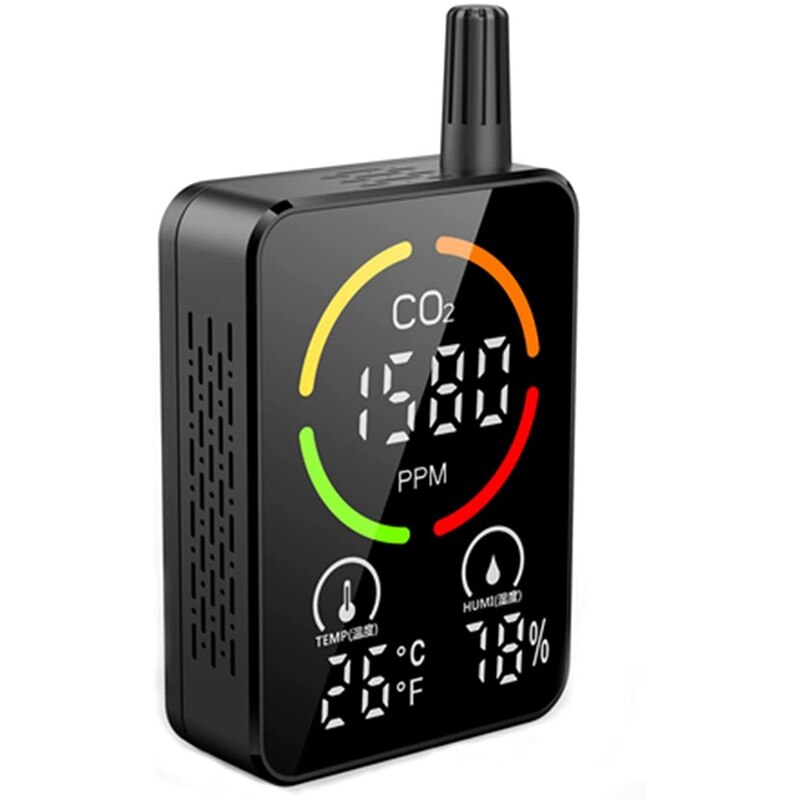 Portable CO2 Meter, Smart 3-In-1 Tool for Carbon D... – Vicedeal