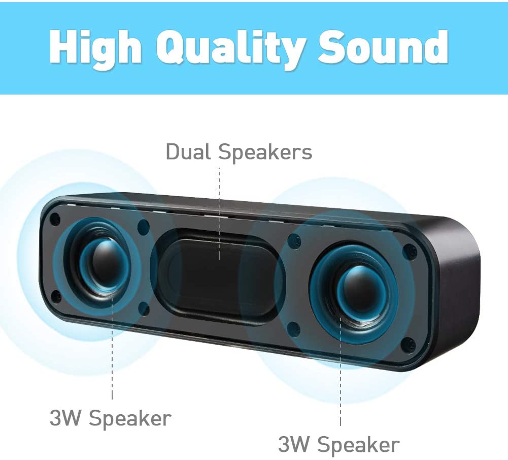 Portable Desktop Speaker,Soundbar,rectangular wire... – Vicedeal