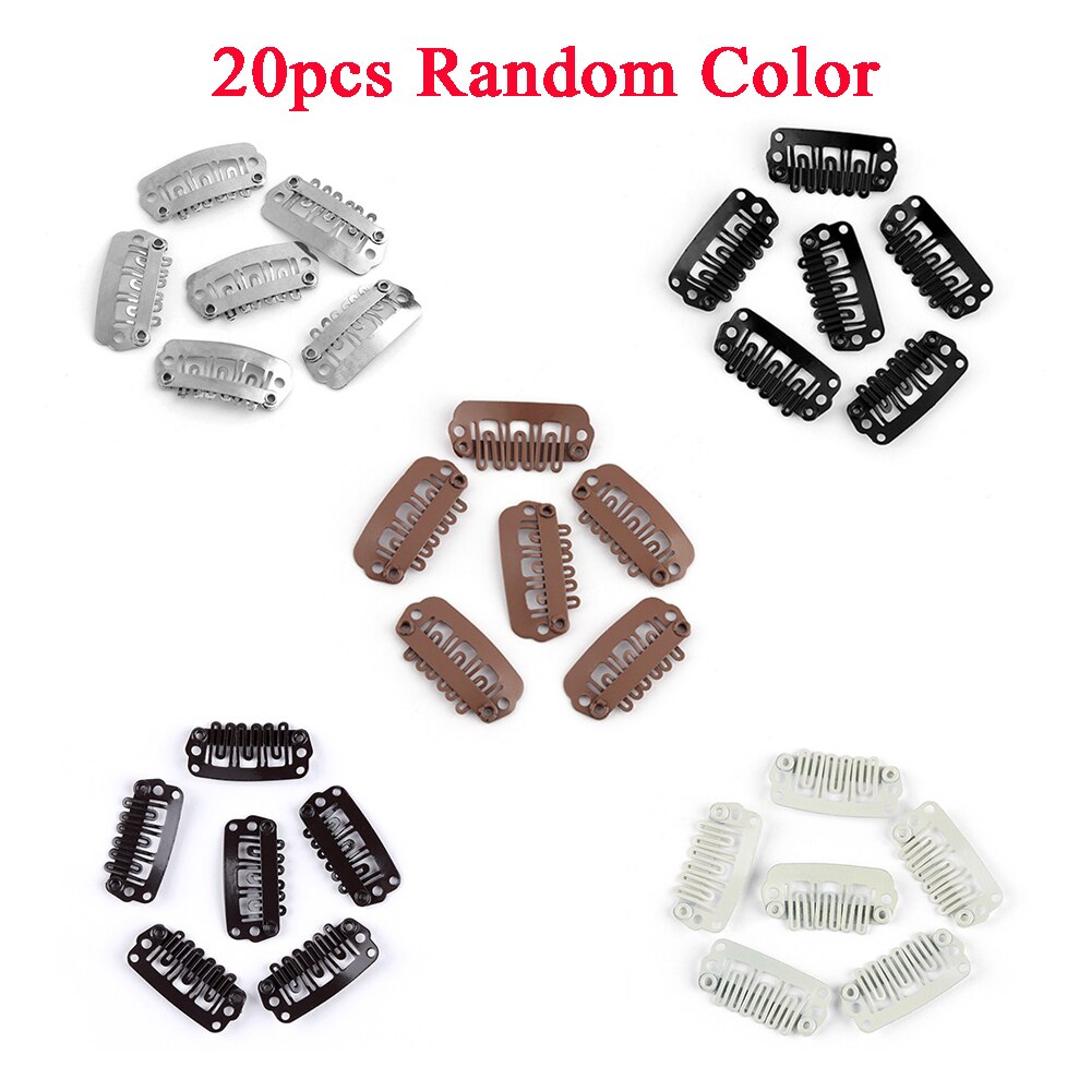 20 stk mini u shape snap metal pin clips jern hårn... – Grandado