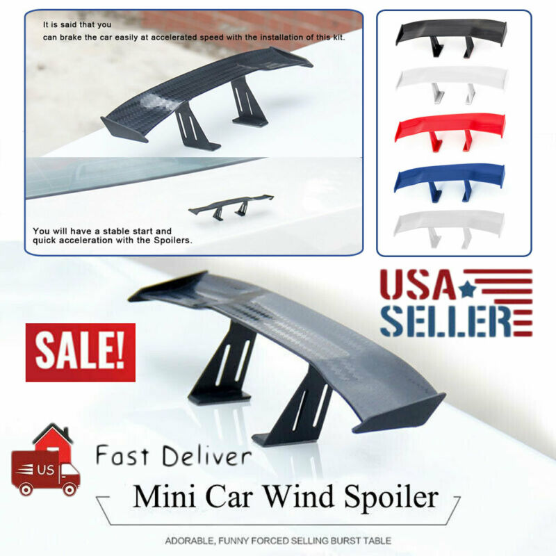 Universal Mini Carbon Fiber Pattern Spoiler Car Re... – Grandado