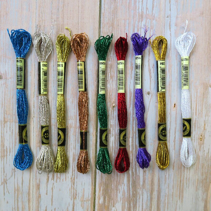 8M12 Strands Of Colored Gold And Silver Thread Diy... – Grandado