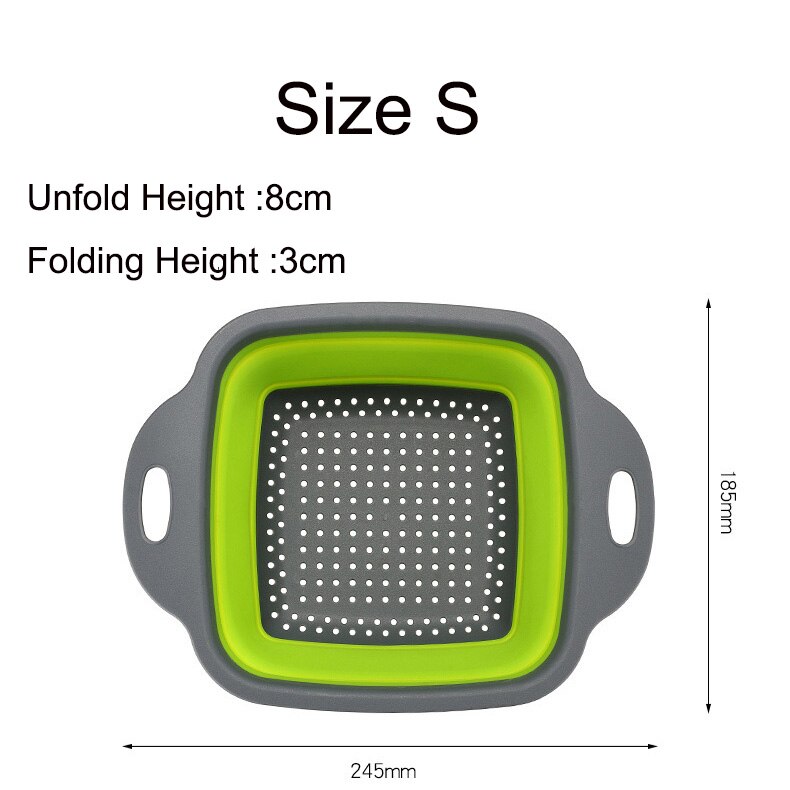 Silicone Collapsible Colander Quart Over The Sink ... – Vicedeal