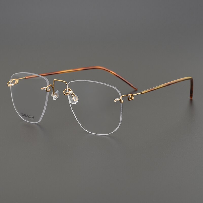 Denmark Brand Titanium Glasses Frame Men Screwless... – Grandado