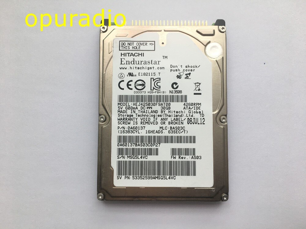 original Hard Disk drive HEJ425030F9AT00 30GB For ... – Grandado