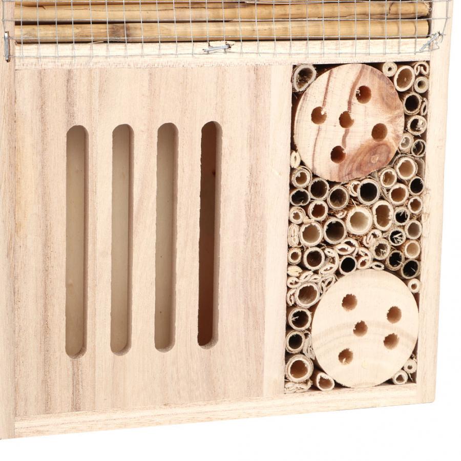 Garden Outdoor Wooden Insect Bee House Wood Bug Ro... – Grandado