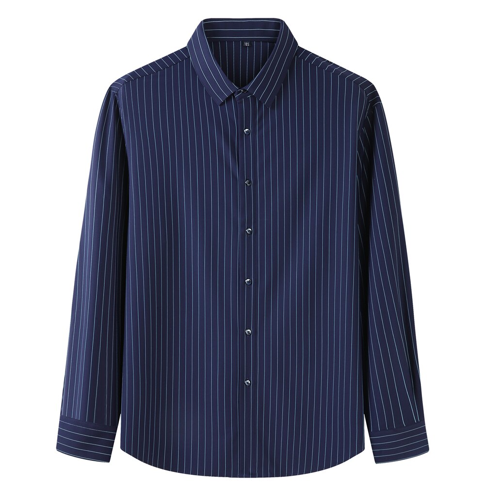 Plus Size 6XL 7XL 8XL Men's Business Casual Stripe... – Grandado