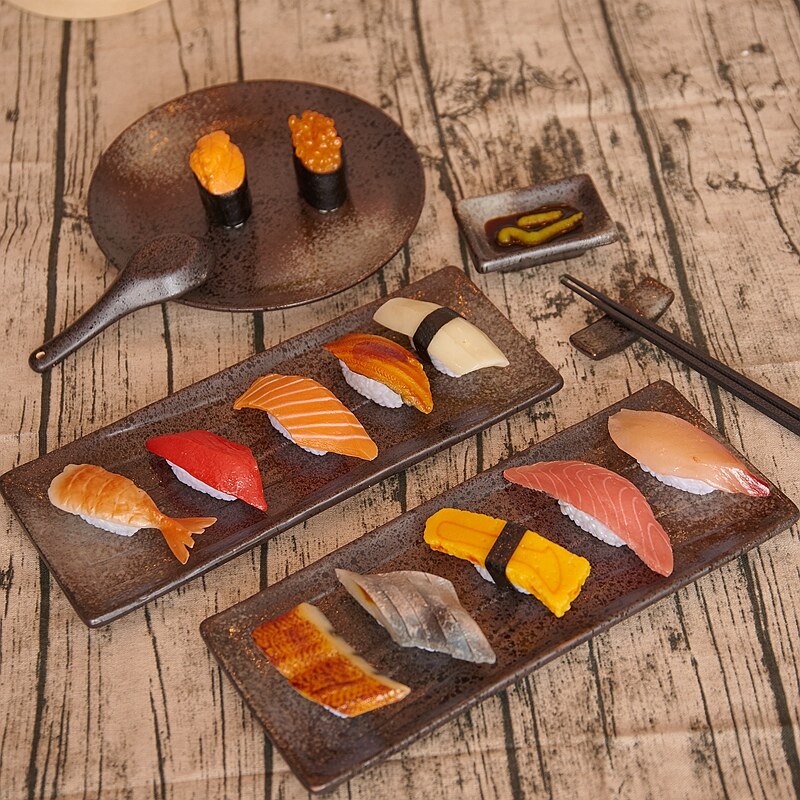 12pcs/set PVC Japanese Sushi Set Handicraft Model ... – Grandado