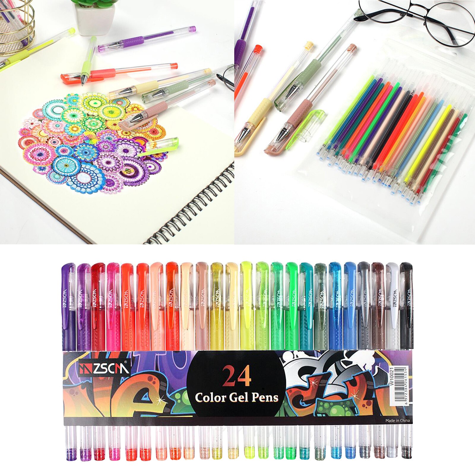 Glitter Gel Pens Colored Gel Pen Set, Gel Markers ... – Grandado