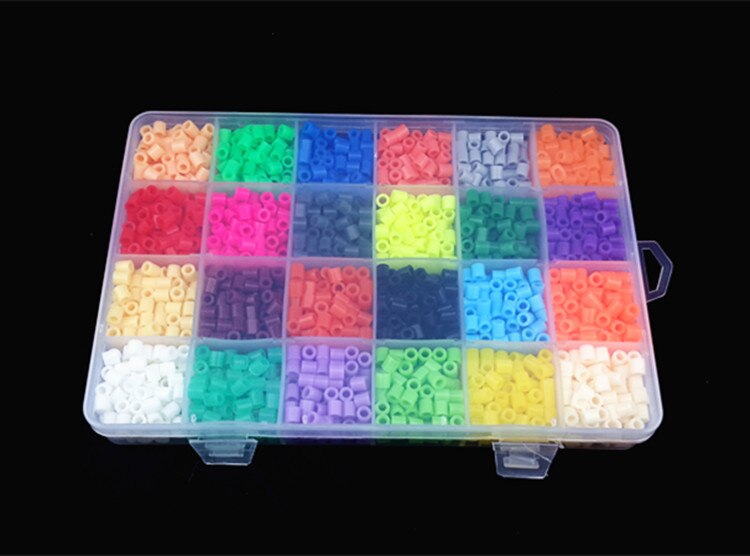 2400 pcs/set 5mm EVA Perler Beads 24 Color Kids DI... – Grandado