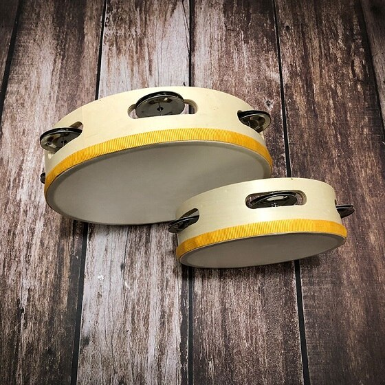 6"+8" 2Pcs/Set Gold Band Musical Instruments Tambo... – Vicedeal