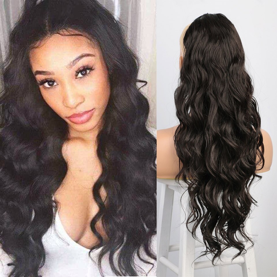 AISI BEAUTY Long Body Wave Ponytail Extension Draw... – Grandado