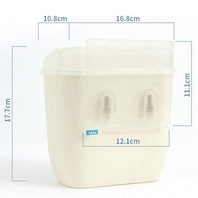 Storage Box Waste Can Wall Mount Bins With Cover W... – Grandado