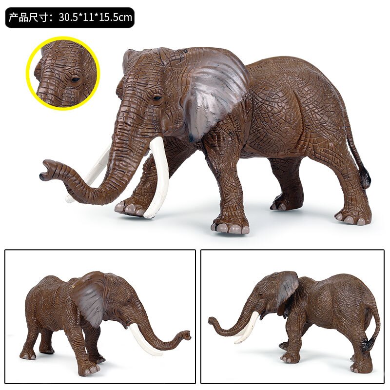 Children simulation wild animal hollow elephant mo... – Vicedeal