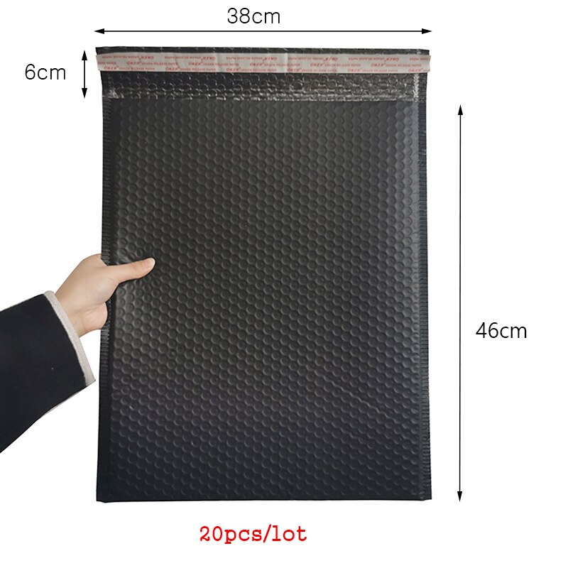20 Pcs Bubble Film Envelop Tas Zwart Gewatteerde V... – Vicedeal