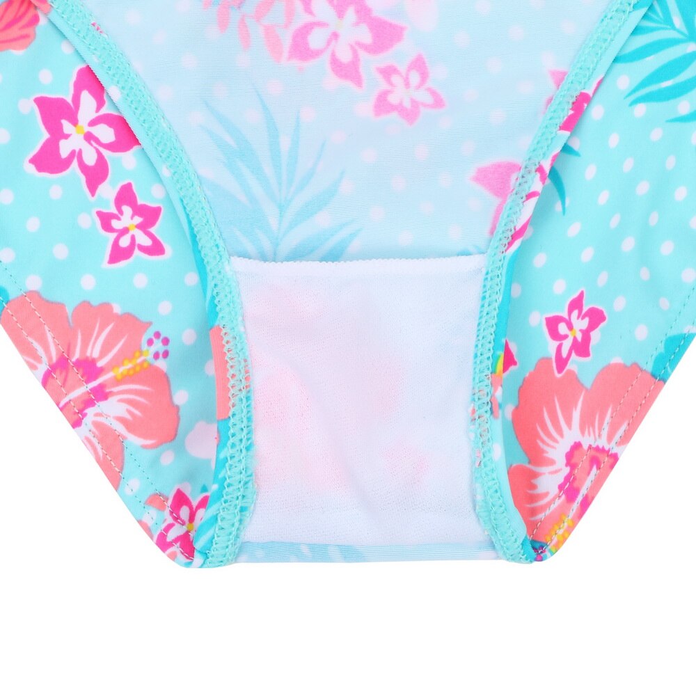 BAOHULU Kids Swimsuit Two Pieces Flower Print Long... – Grandado