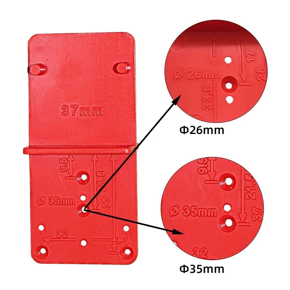 Hinge Hole Drilling Guide Positioning Mark Templat... – Grandado