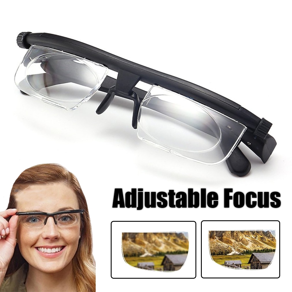 Adjustable Focus Glasses Non-Prescription Lenses M... – Grandado