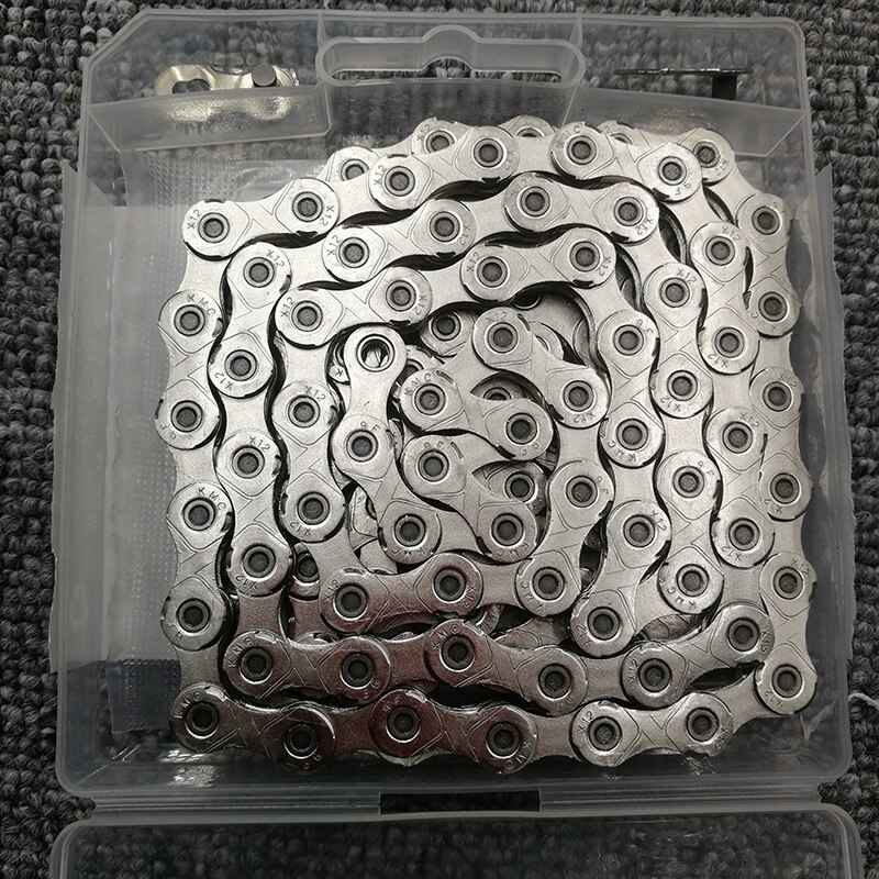 KMC X12 Silver 126 Links With MissingLink 12 Speed... – Grandado