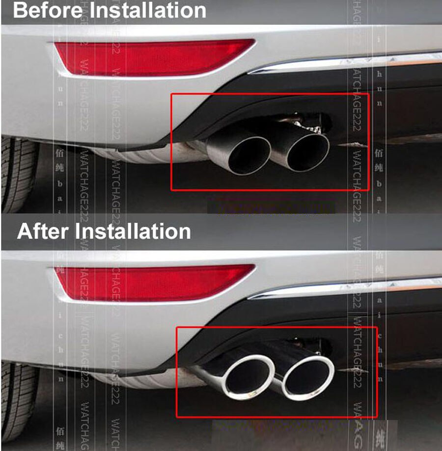 Zubehör 2PCS FIT FÜR VW PASSAT B6 EOS CC AUSPUFF T... – Vicedeal