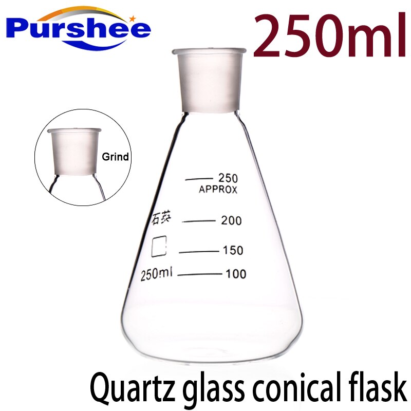 Quartz glass conical flask(250ml) – Grandado