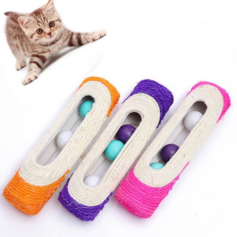 Katten sisal krabpaal speelgoed rollende tunnel ge... – Grandado